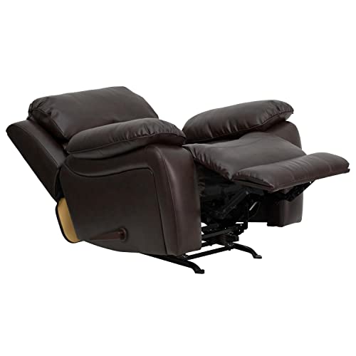 Flash Furniture Kyle Brown LeatherSoft Rocker Recliner