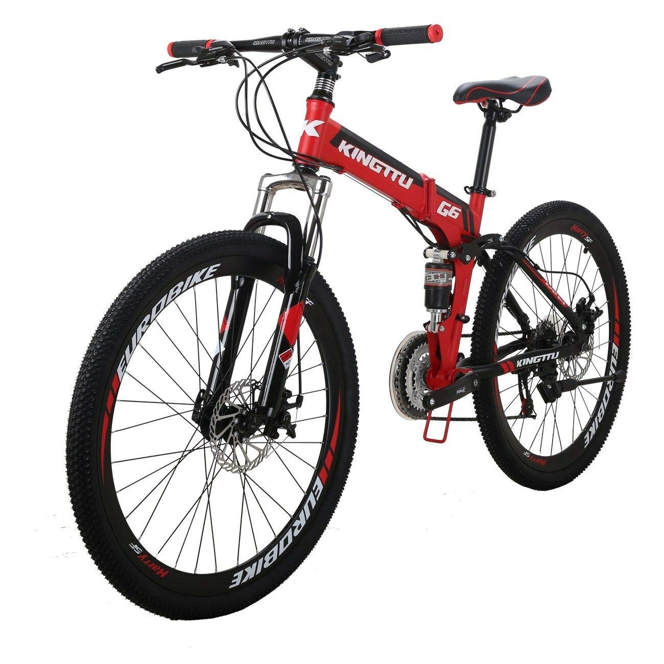 EUROBIKE 26 Inch Mountain Bike Folding Bicycle 21 Speed 3 Colors (G6 Green)
