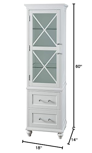 Teamson Home Dawson Wooden Storage Cabinet, Standard, Linen Tower