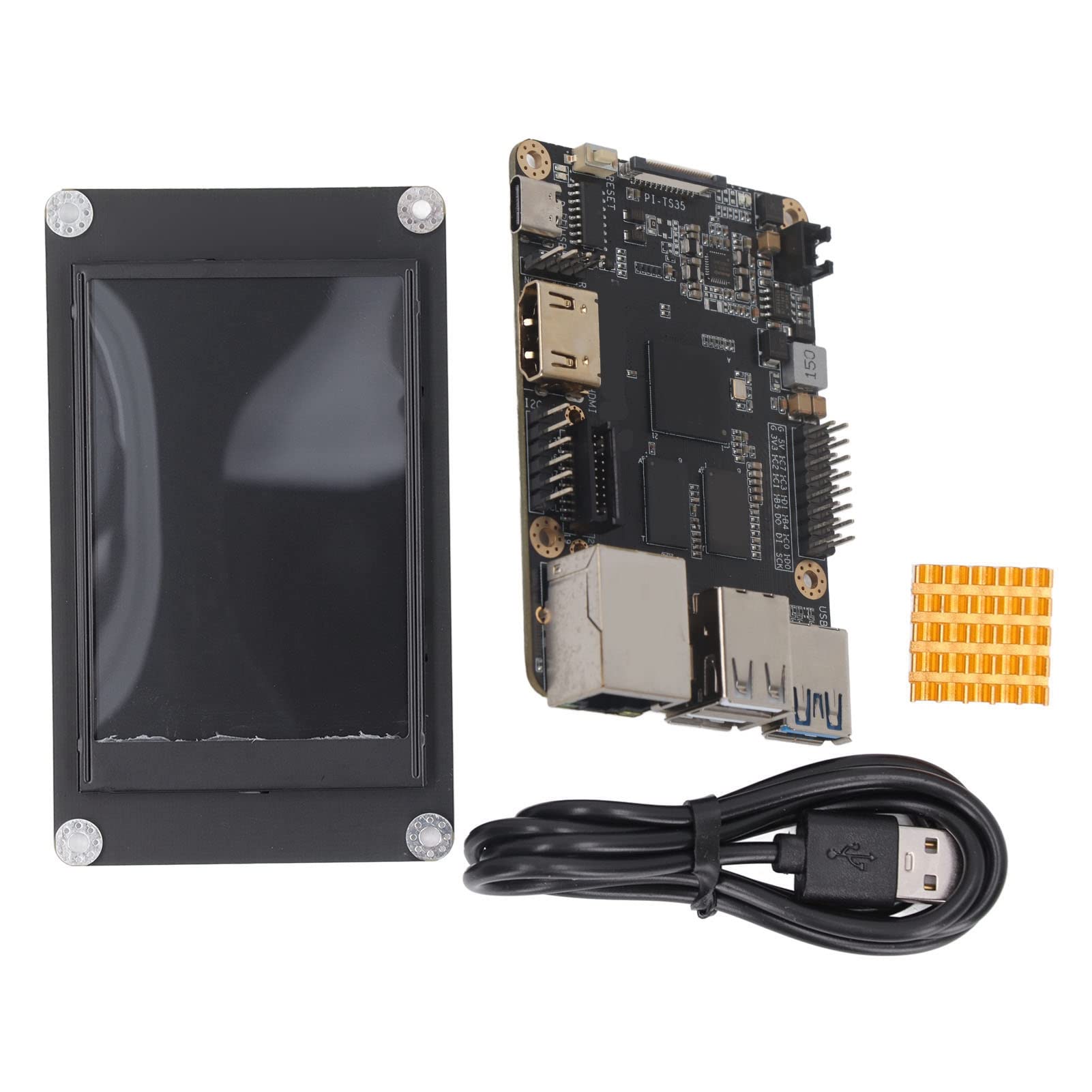 MKS PI Control Board, USB 2.0 3.0 1GB Memory 3D Printer Motherboard DC 12V 24V 15W Easy Installation (MKS PI‑TS35 LCD MKS PI Control Board)