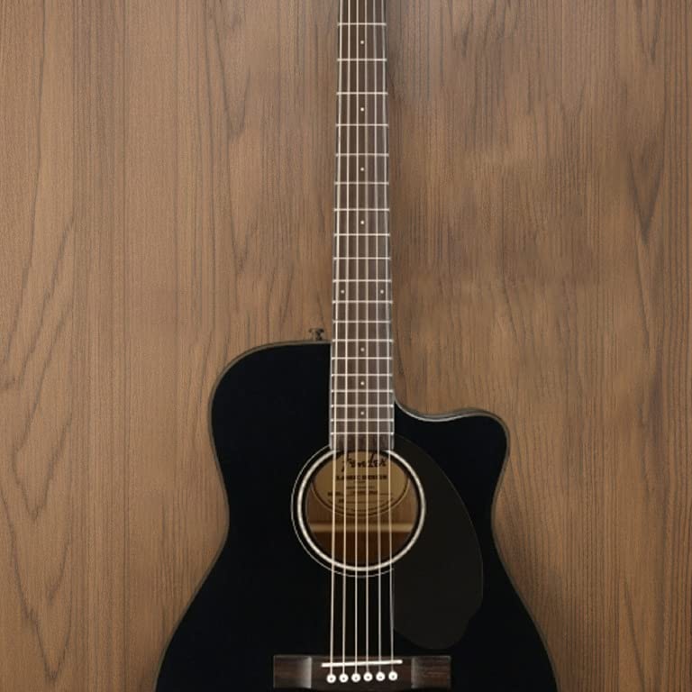 Fender CC-60SCE Concert Cutaway Acoustic Guitar, with 2-Year Warranty, Black