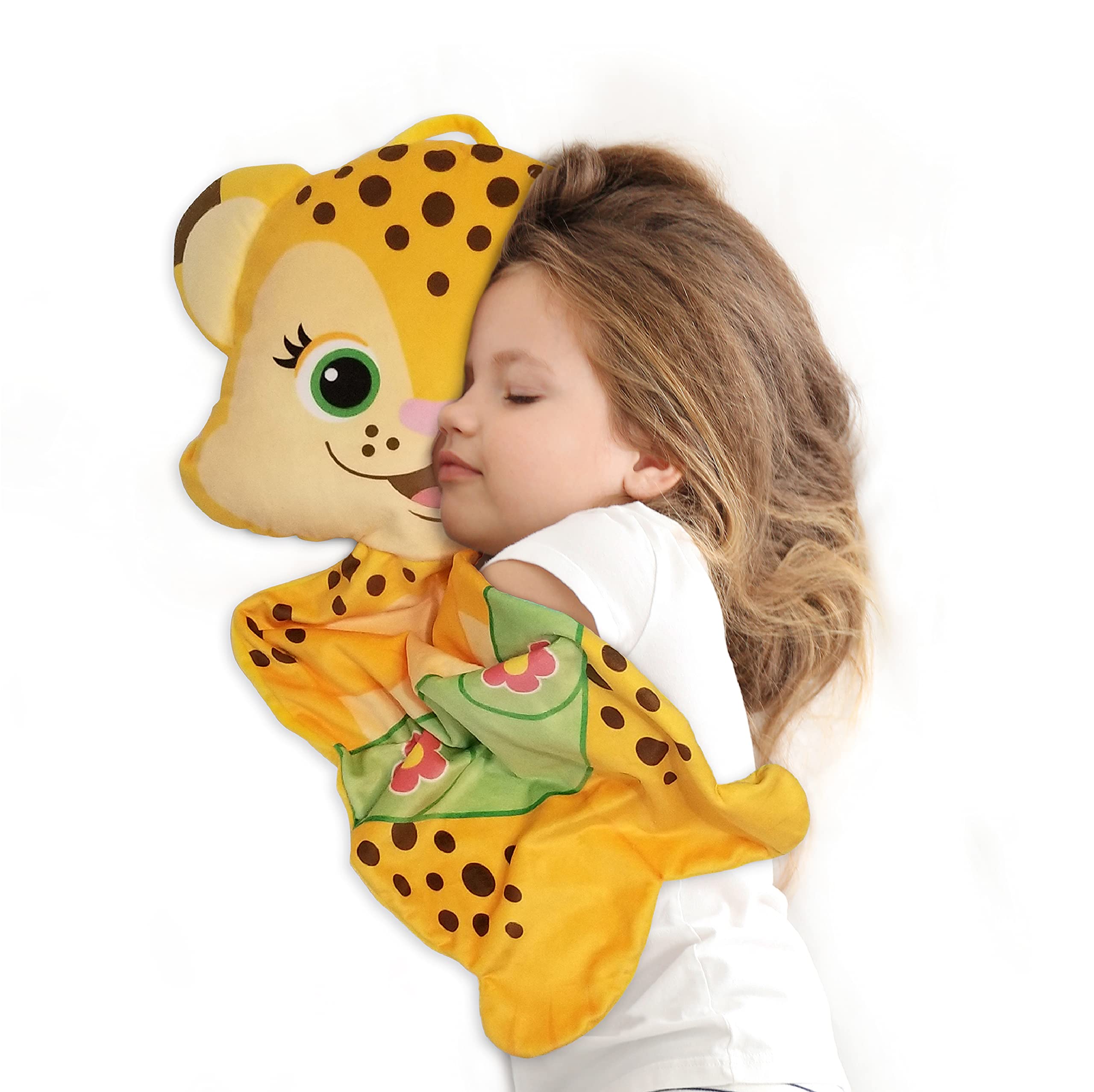 Word Party Nap Mat - Franny Pillow & Attached Blanket - Mat Rolls Into Pillow For Easy Storage - Great For Sleepovers and Naptime - Toddlers and Babies Will Love Cuddling With Their Favorite Character