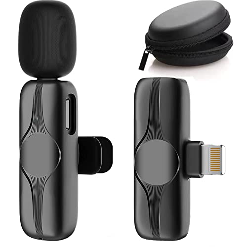 Doplop Tool Wireless Lavalier Lapel Microphone - Professional for iPhone, iPad, Cordless Omnidirectional Condenser Recording Mic with Bag for Interview Video, TIKTOK, YouTube