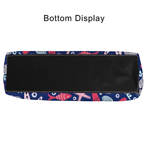 Fashionable women's handbag tote bag, Marine Positive Topicprinted shoulder bag is light and durable