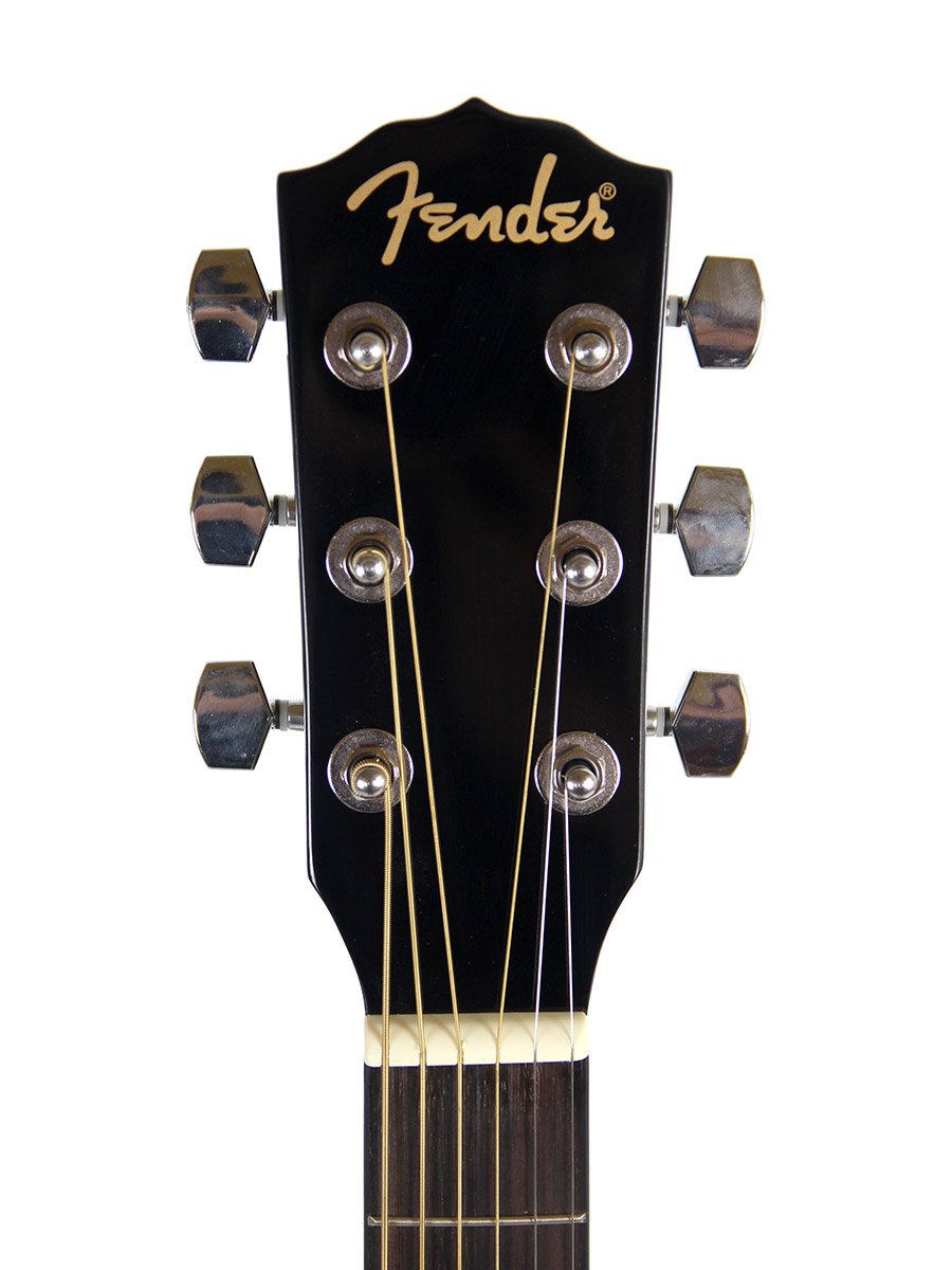 Fender FA-115 Dreadnought Acoustic Guitar - Black Bundle with Gig Bag, Tuner, Strings, Strap, Picks, and Fender Play Online Lessons