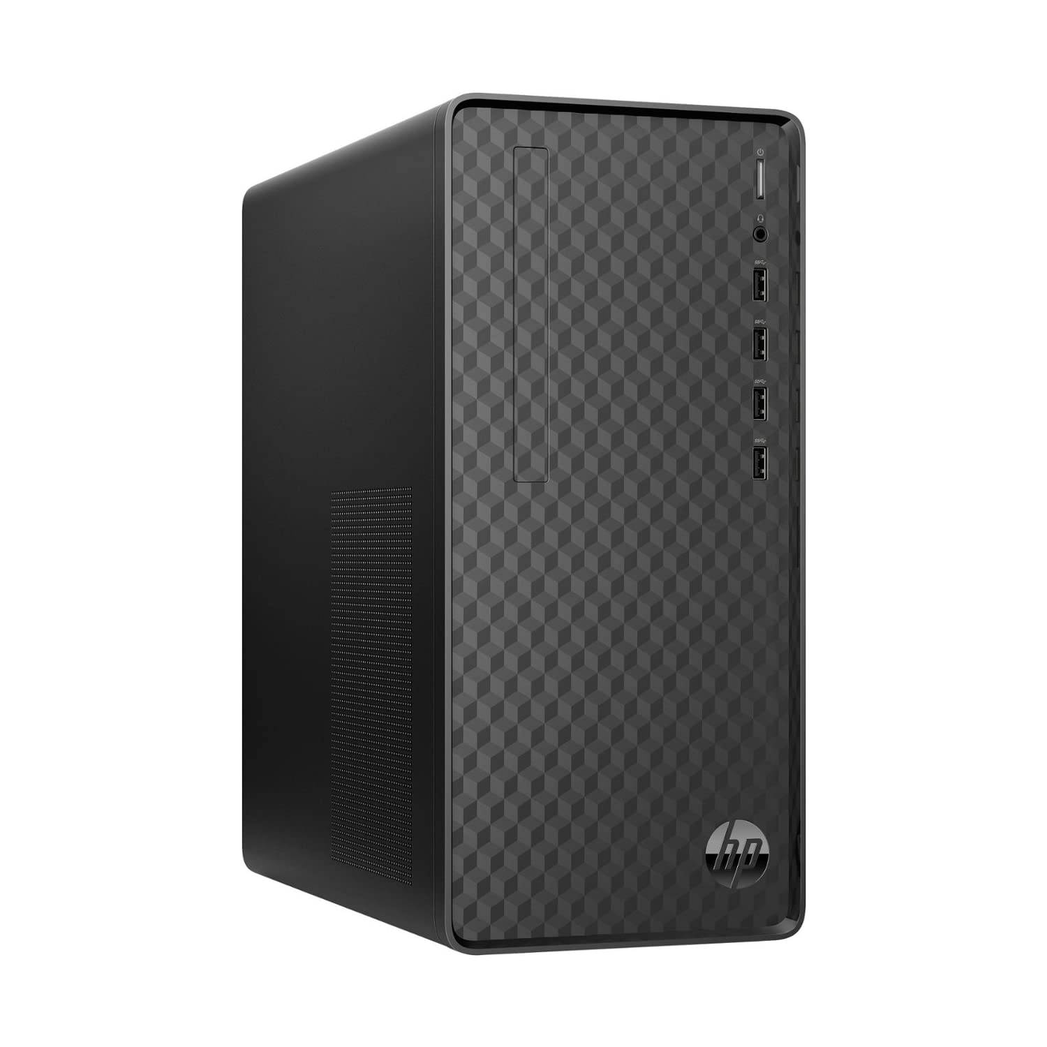 HP Desktop, AMD Ryzen 3 5300G, 32GB RAM, 2TB PCIe SSD, HDMI, USB, VGA, Wi-Fi, Bluetooth, Wired KB & Mouse, Windows 11 Home, Black