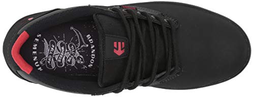 Etnies mens Jameson Mid Crank Mtb Bike Skate Shoe, Black/Dark Grey/Red, 13 US