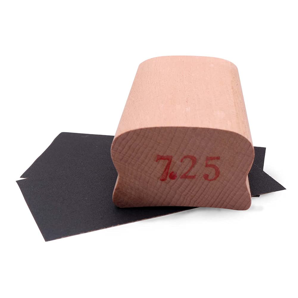 Guitar Radius Sanding Block, Wooden Polished Sanding Block For Guitar Bass Fret Leveling Fingerboard Guitar Luthier Tools 10 Polishing block + Sandpaper
