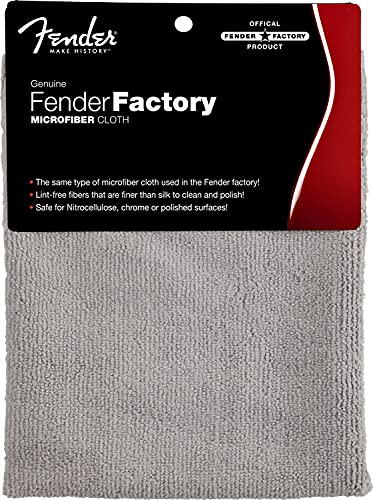 Fender Guitar Super Care Kit Bundle with Speed Stick String Cleaner, Custom Shop Deluxe Guitar Care System 4 Pack, Super-Soft Dual-Sided Microfiber Cloth, and Fender Factory Microfiber Cloth