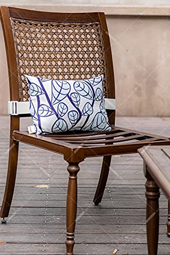 vmgreen Patio Lounge Head Support Pillow & Cushion,Small Waterproof Throw Pillow with Insert & Adjustable Elastic Stripe for Outdoor Furniture Recliner Chair, Sofa Lumbar,Neck Attachment,2Pack