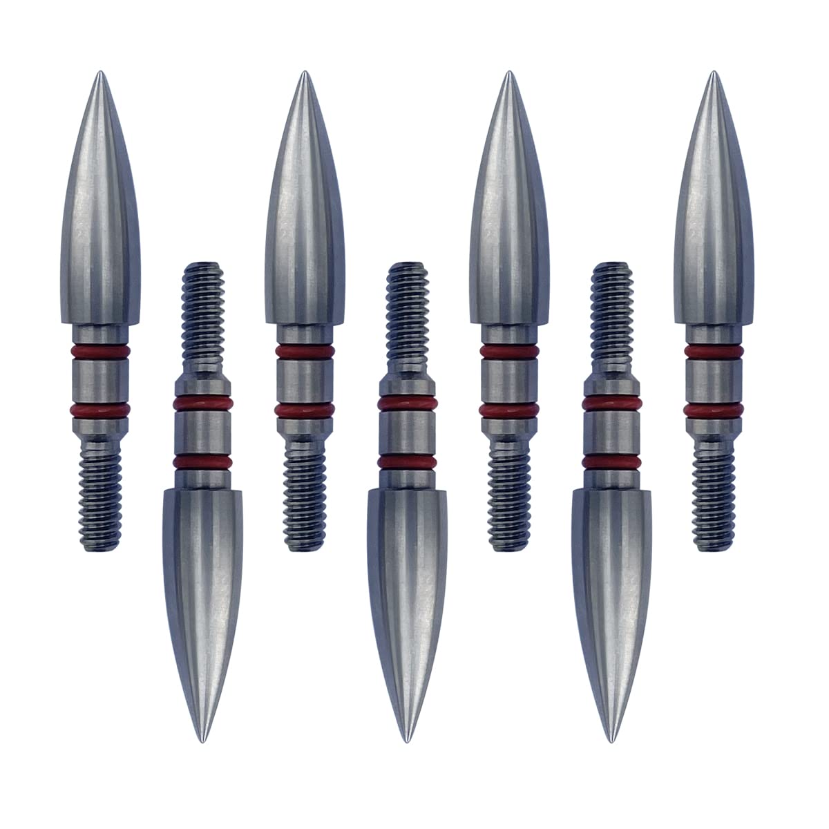 Field Points arrowheads 100/125/150/200 Grains Archery Stainless Steel Screw in Tips and Broadheads (1 Dozen 12 PCS)(9/32″100 Grains)