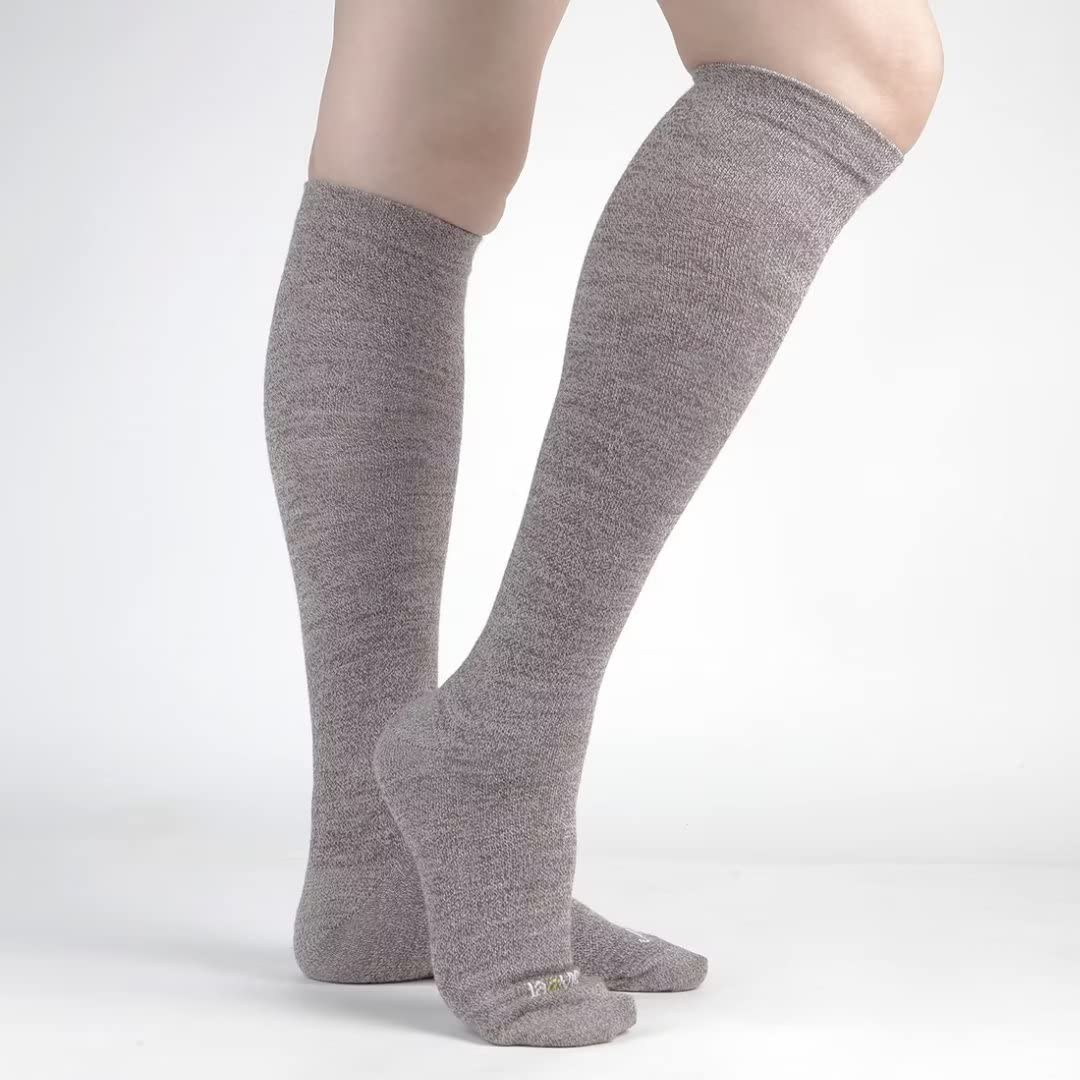 JAVIE 80% Merino Wool Ultra Soft 15-20mmHg Graduated Compression Socks for Women & Men