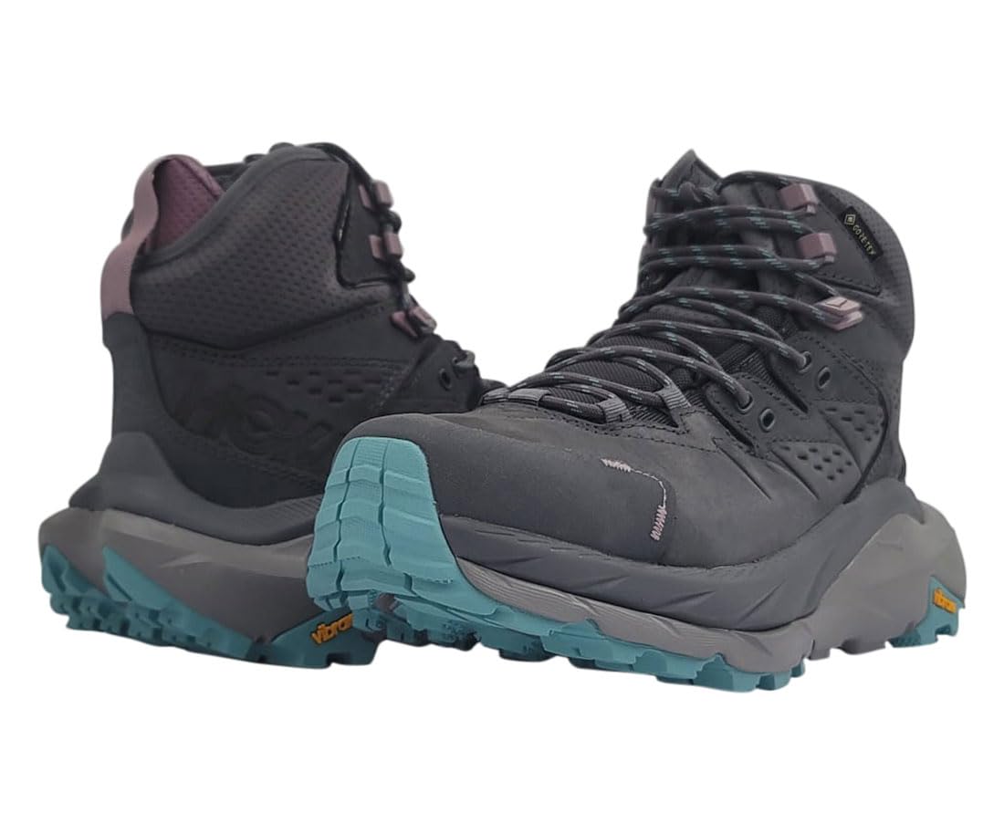 HOKA ONE ONE Kaha 2 GTX Womens Shoes Size 9, Color: Castlerock/Coastal Shade