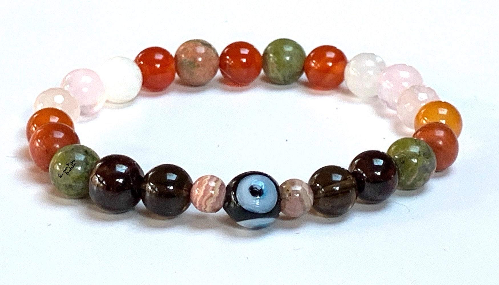 Fertility Support Stretch Bracelet, Pregnancy Bracelet - Crystals for Well-Being & Balance