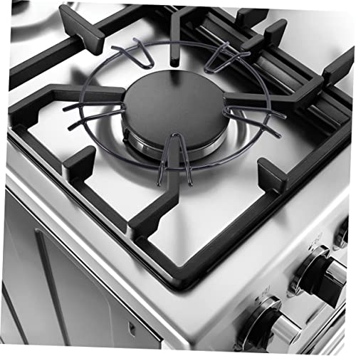 VILLCASE Shelf for Stove Iron Shelf Brackets Tool Stand 4pcs Non- Pot Rack Wok Accessories Gas Stove Support Gas Stove Accessory Black Iron Gas Stoves Tool Pan Holder Oven Accessories