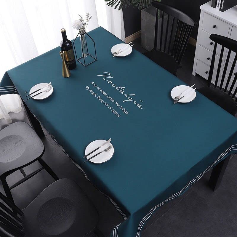 Nordic Modern Minimalist Light Luxury Kitchen Wedding Decoration Coffee Table Tablecloth Waterproof Tablecloth Table A1 140x210cm
