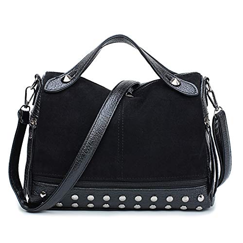 JBB Purses for Women Leather Handbags Crossbody Bag Shoulder Harley Bags with Rivets