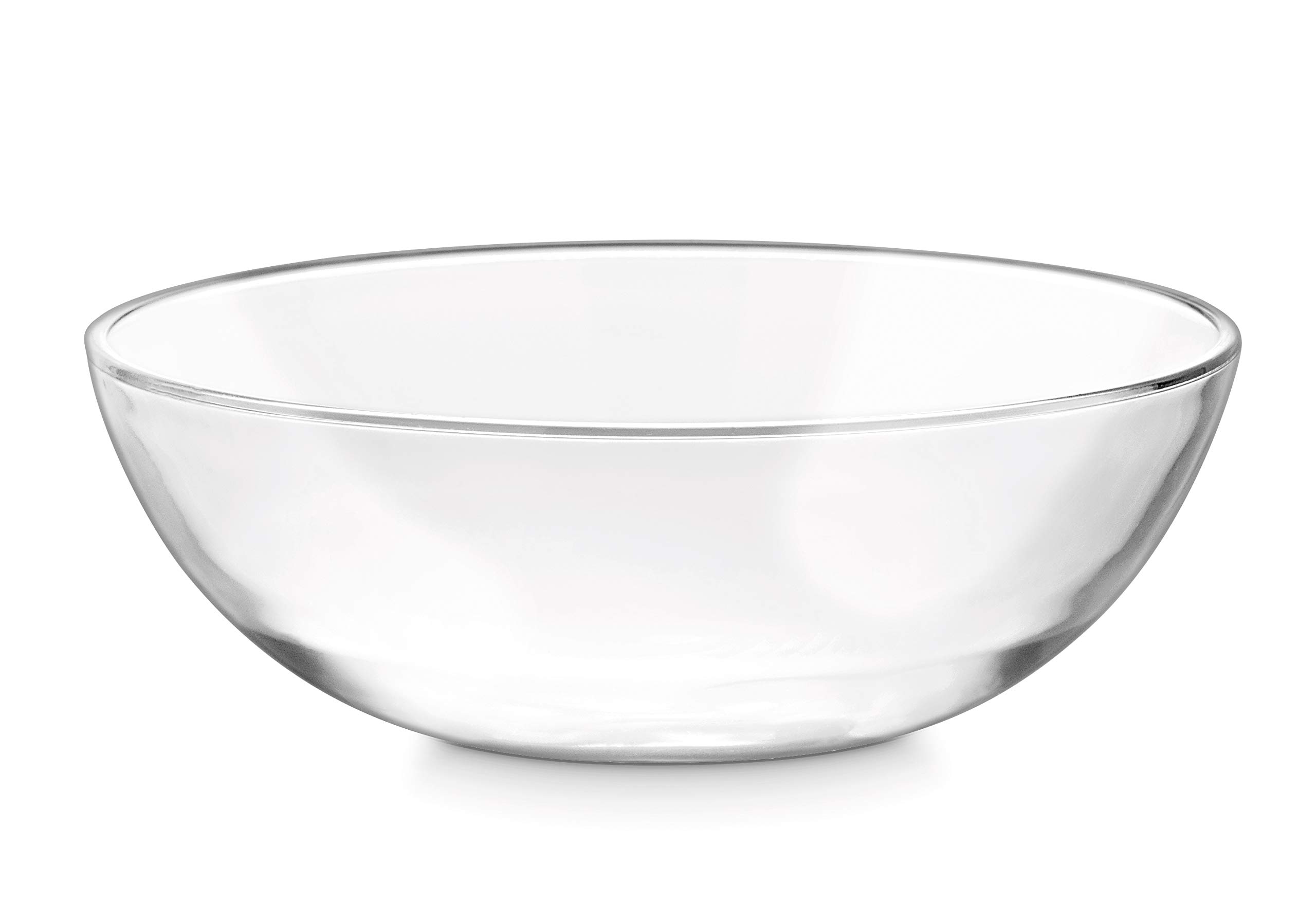 Glass - Bowl - for Soup - Dessert - Pasta - Fruit - Soup Plate - 20 oz. - Set of 6-6.5" Diameter - Made in Europe - by Barski