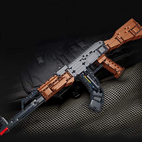 NOSTEA Technics Simulated AKM Shooting Toy Building Bricks, 1493 PCS, Toys Building Blocks Compatible with Lego Technic