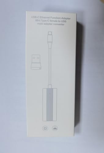 USB C to Ethernet Adapter for iPhone 15 iPad, [2in1] USB A and Type C to RJ45 Network LAN Enternet Adapter Compatible with iPhone iPad MacBook Dell XPS, Galaxy S20, Phone, Laptop, PC etc