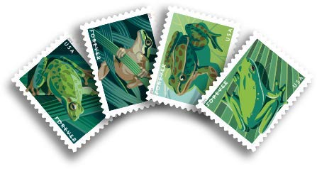 Frogs Forever Postage Stamps US First Class Postage Book of 20