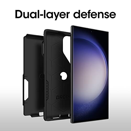 OtterBox Galaxy S23 Ultra Commuter Series Case - BLACK, Slim & Tough, Pocket-Friendly, With Port Protection