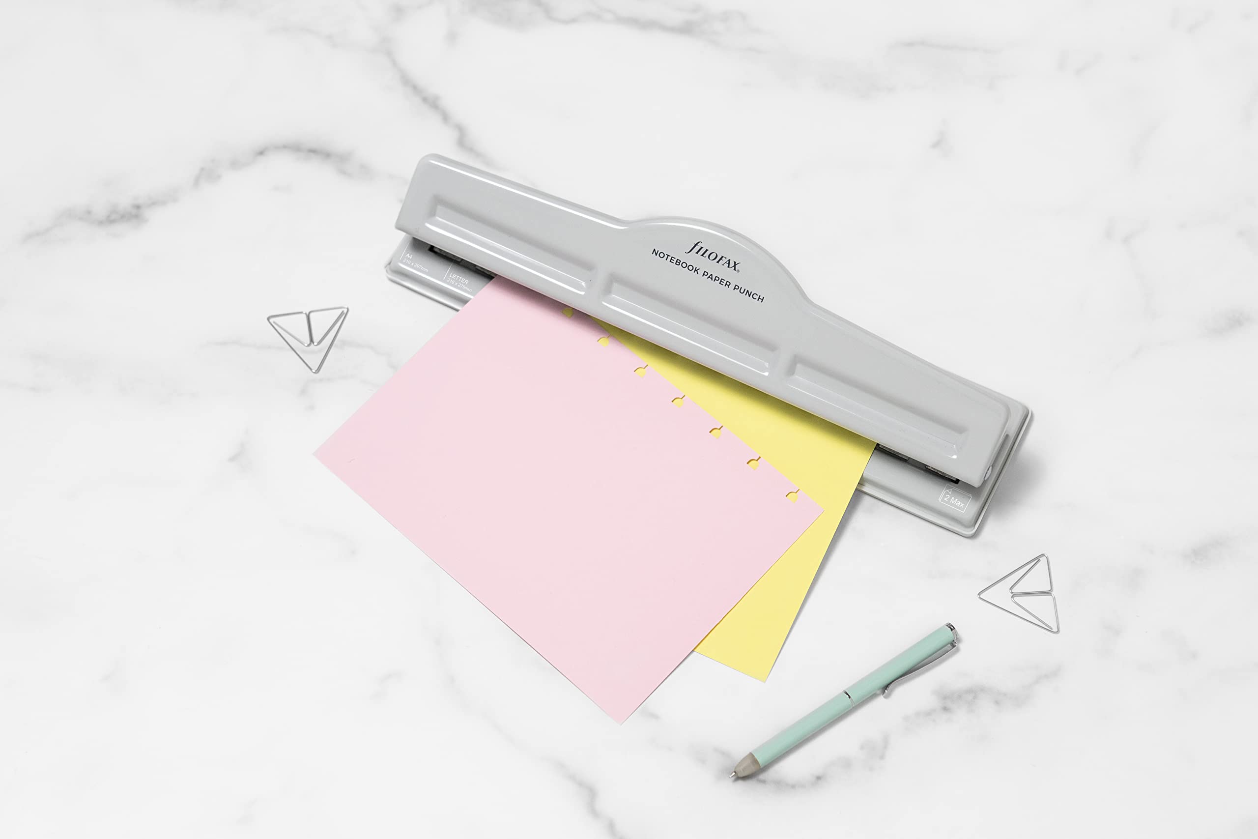 Filofax Notebook Holepunch grey