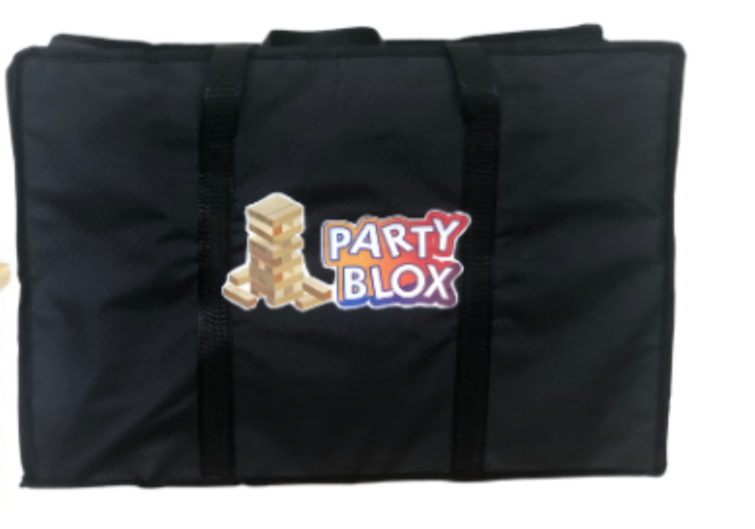 Giant Tumbling Tower Storage Bag & Carry Case for Stacking Game with Logo by Party Blox - Outside Yard Game XXL Sturdy Carrying Bag