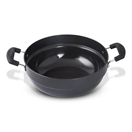 KSJONE All-in-One Hard Anodized Big Size Multi Purpose Idli Cooker and Steamer with Multi Kadai and 5 Plates 2 Idli Plates | 2 Dhokla | 1 Patra Plate