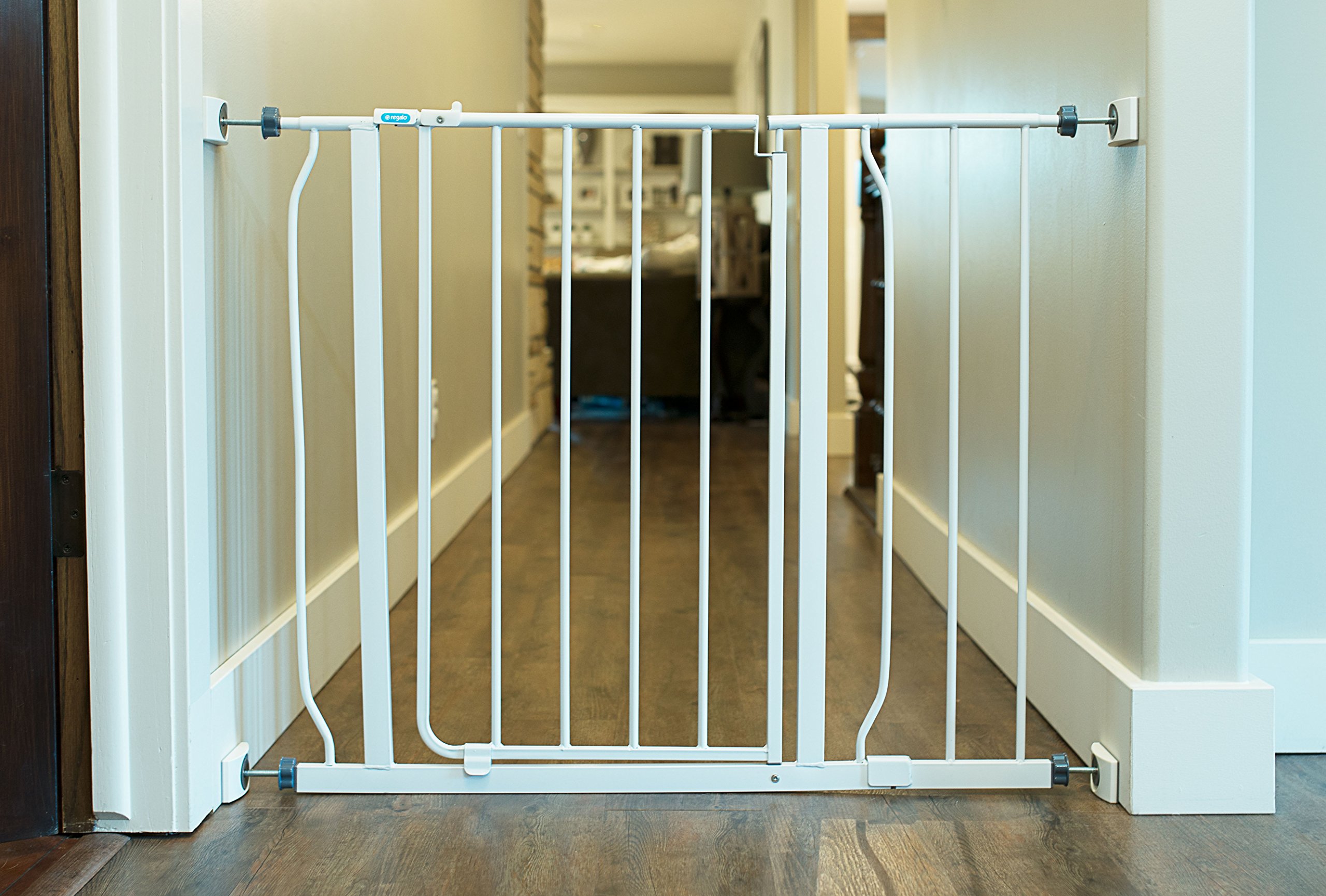 Wall Nanny - Dog Gate Wall Protector (Made in USA) Protects Walls and Doorways from Pet Gates - for Pressure Mounted Indoor Safety Baby Gates (4 Pack)