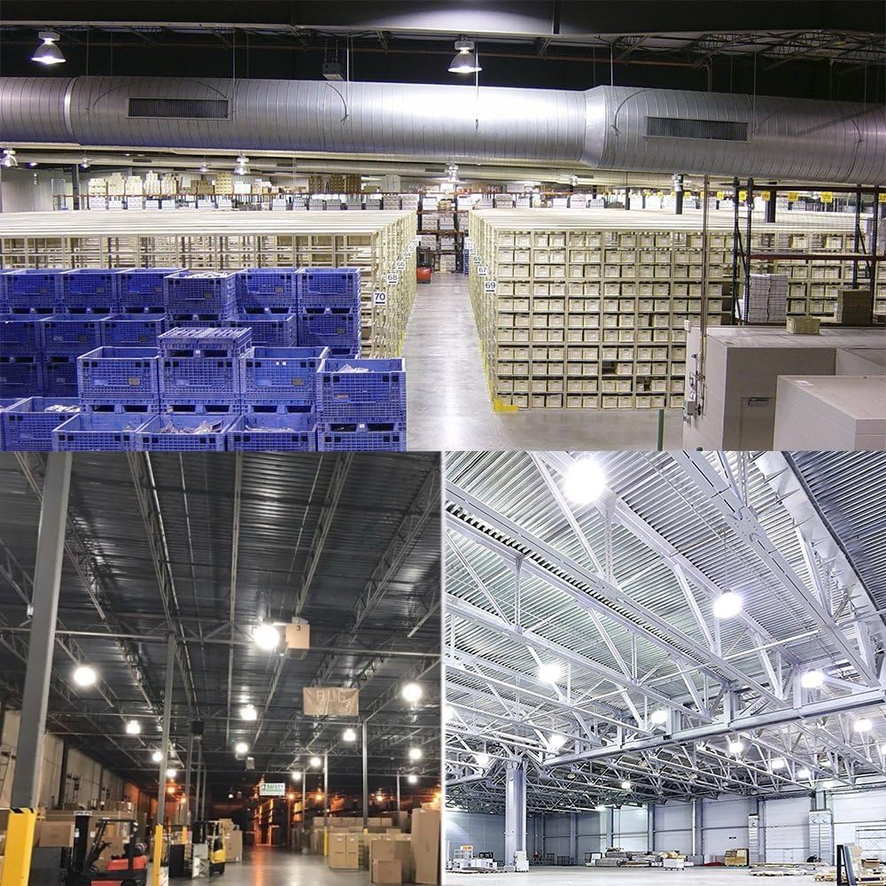 YGS-Tech Super Bright 54W LED Corn Light Bulb, E26/E39 Large Mogul Base, 6500K Daylight White, 400 Watt Equivalent for Indoor Large Area Lighting, Garage Factory Warehouse Backyard, HID, HPS