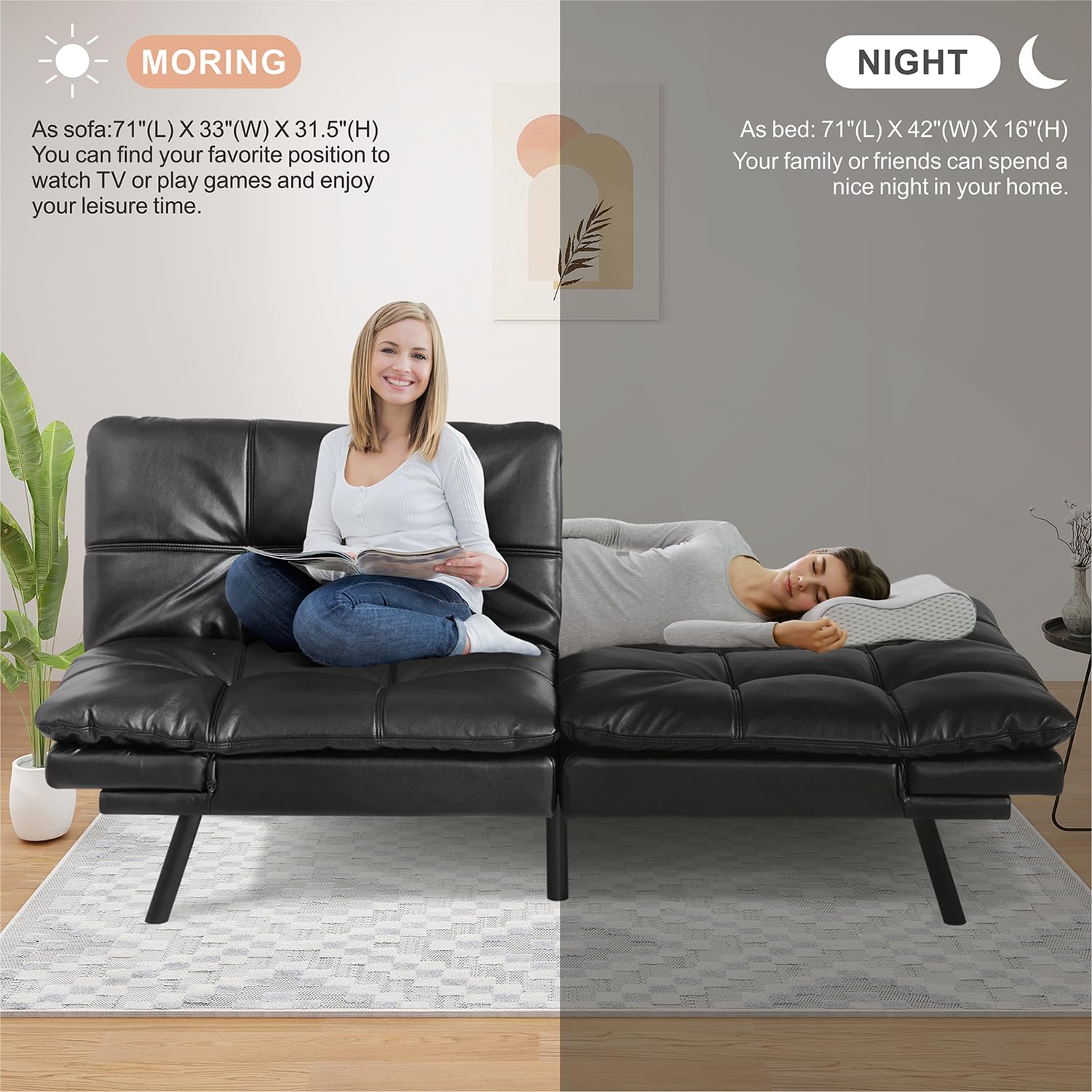 MUUEGM Sofas, Black
