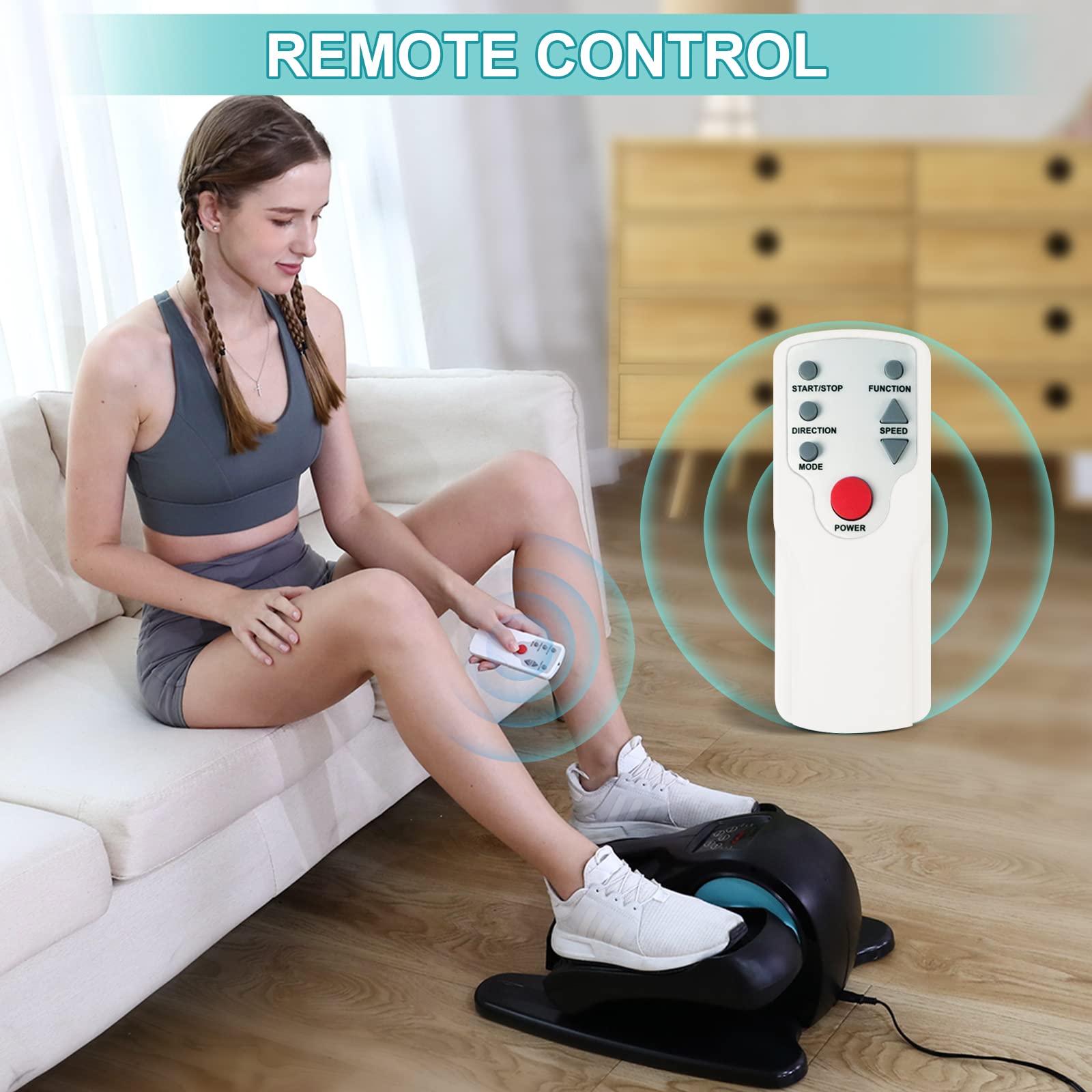 Doufit Mini Elliptical Machine (Electric-Black)