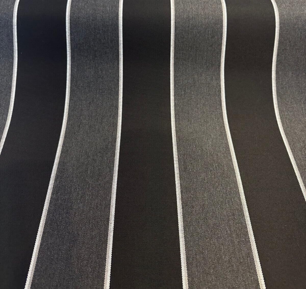 Sunbrèlla Peyton Granite Black Stripe Outdoor 56075-0000 Fabric by The Yard