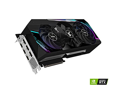 GIGABYTE AORUS GeForce RTX 3080 Master 10G (REV3.0) Graphics Card, Max Covered Cooling, LHR, 10GB 320-bit GDDR6X, GV-N3080AORUS M-10GD REV3.0 Video Card