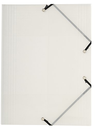 Exacompta - Ref 56701E - Translucent Polypropylene 3-Flap Elastic Folder - Crystal - Suitable for A4 Documents, 0.5mm Polypropylene - Assorted Vibrant Colours (Pack of 5)