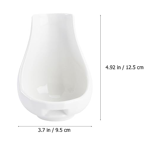 EXECAB Spoon Holder Spoon Rest Holder Ceramic Stand Utensil Kitchen Ladle Rack Chopstick Cooking Porcelain Pottery Chopsticks Teaspoon Fork Soup