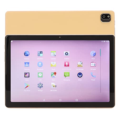 Kufoo Reading Tablet Dual Card Slots Octa Core CPU US Plug 100‑240V 4G LTE Tablet 6GB RAM 128GB ROM for Work (US Plug)