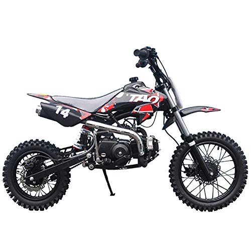 X-Pro 110cc Dirt Bike Pit Kids Pitbike 110 with Gloves, Goggle and Handgrip (Black)