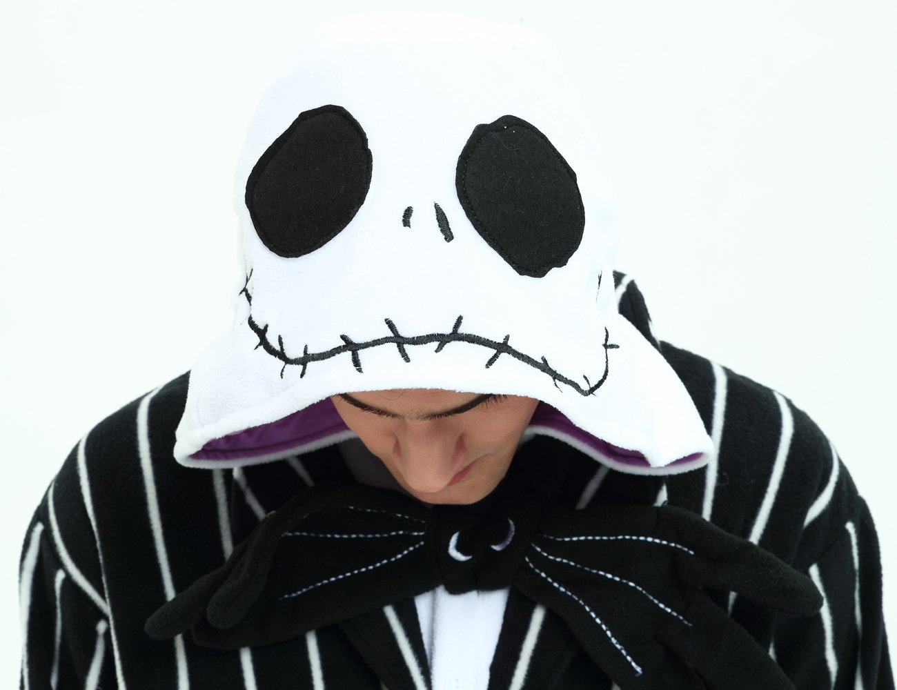 Es Unico Nightmare Before Christmas Jack Skellington Onesie Costume For Adult Men Women (S)