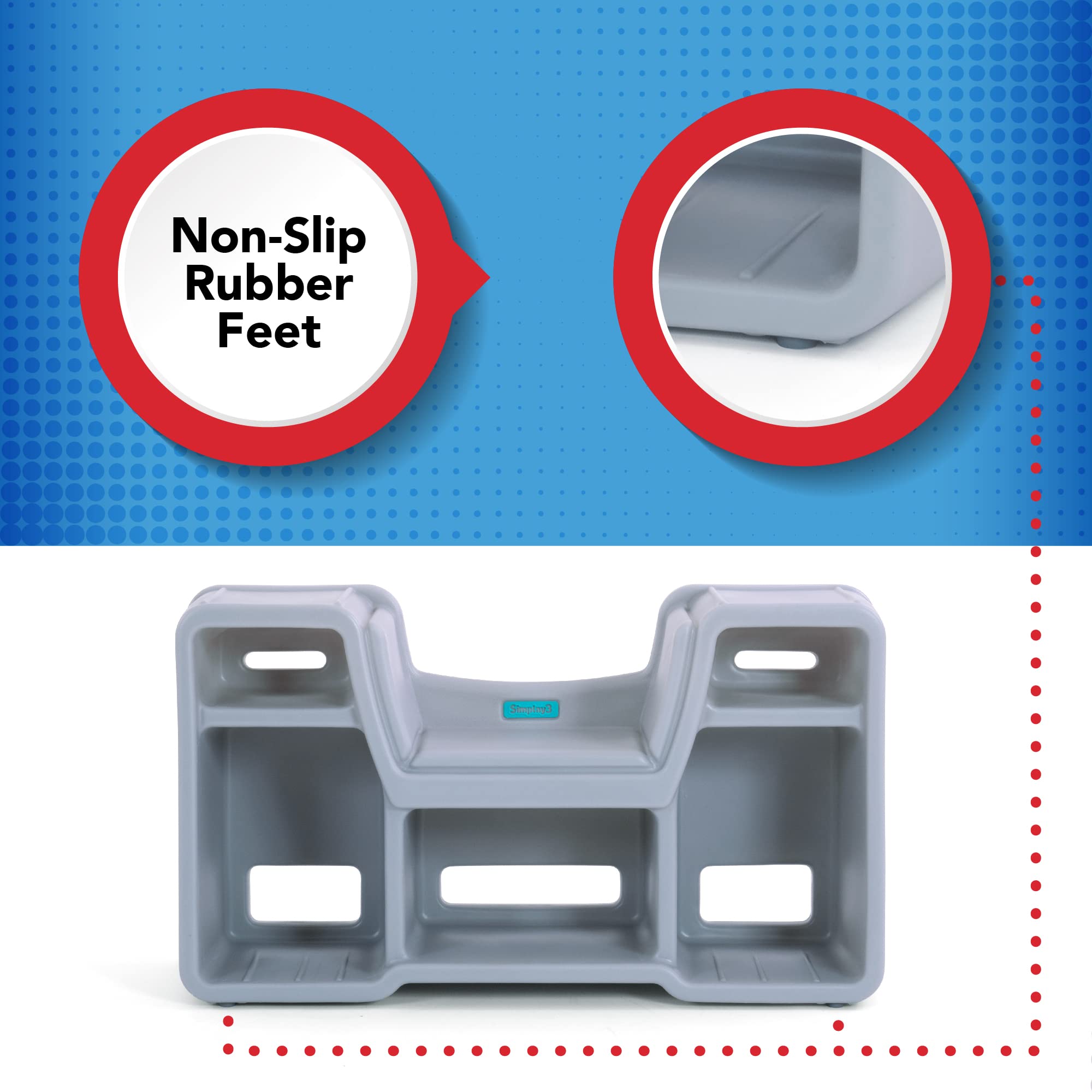 Simplay3 Cozy Cubby Book Nook β Kids Bookshelf and Storage with Built-in Reading Seat, Fully Assembled, Made in USA