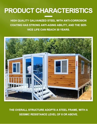 Prefabricated House Expandable Container House for Home Living House Cabin with 3 Bedrooms