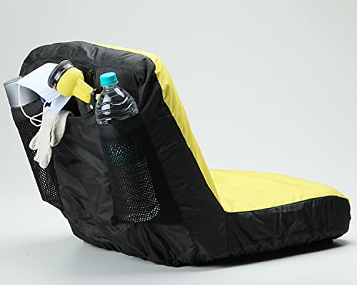Virtionz Riding Lawn Mower Seat Cover (Medium) LP92324 Fits John Deere Mower Tractor & Gator Seats up to 15" High(Four Convenient Pockets)