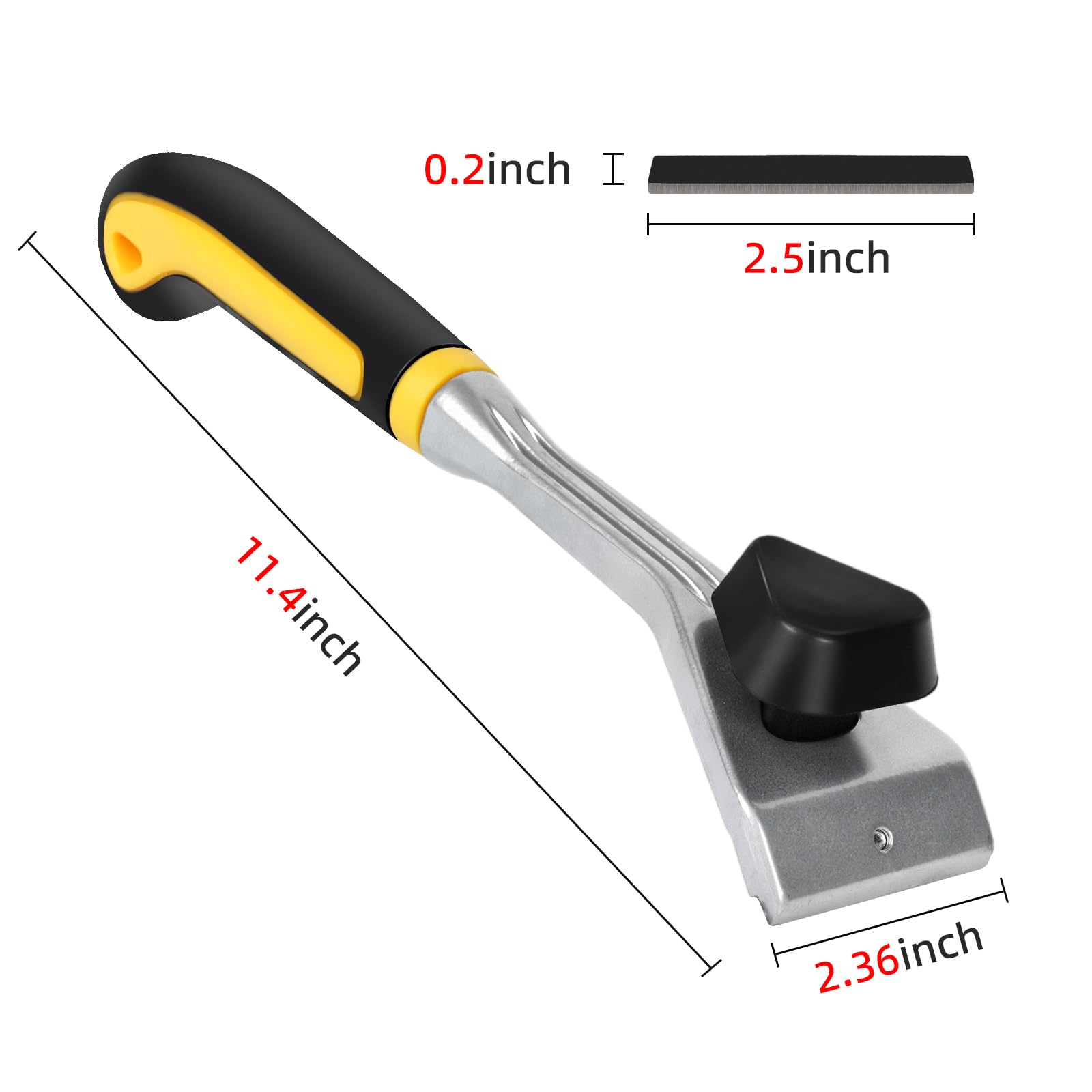 Premium Ergonomic Carbide Scraper with Grip and 3PC Carbide Blade, 2-1/2",Scraper Tool for Removing Varnish, Paint, Glue, Resin, Dry Glaze, Stains, Putty, Scratch
