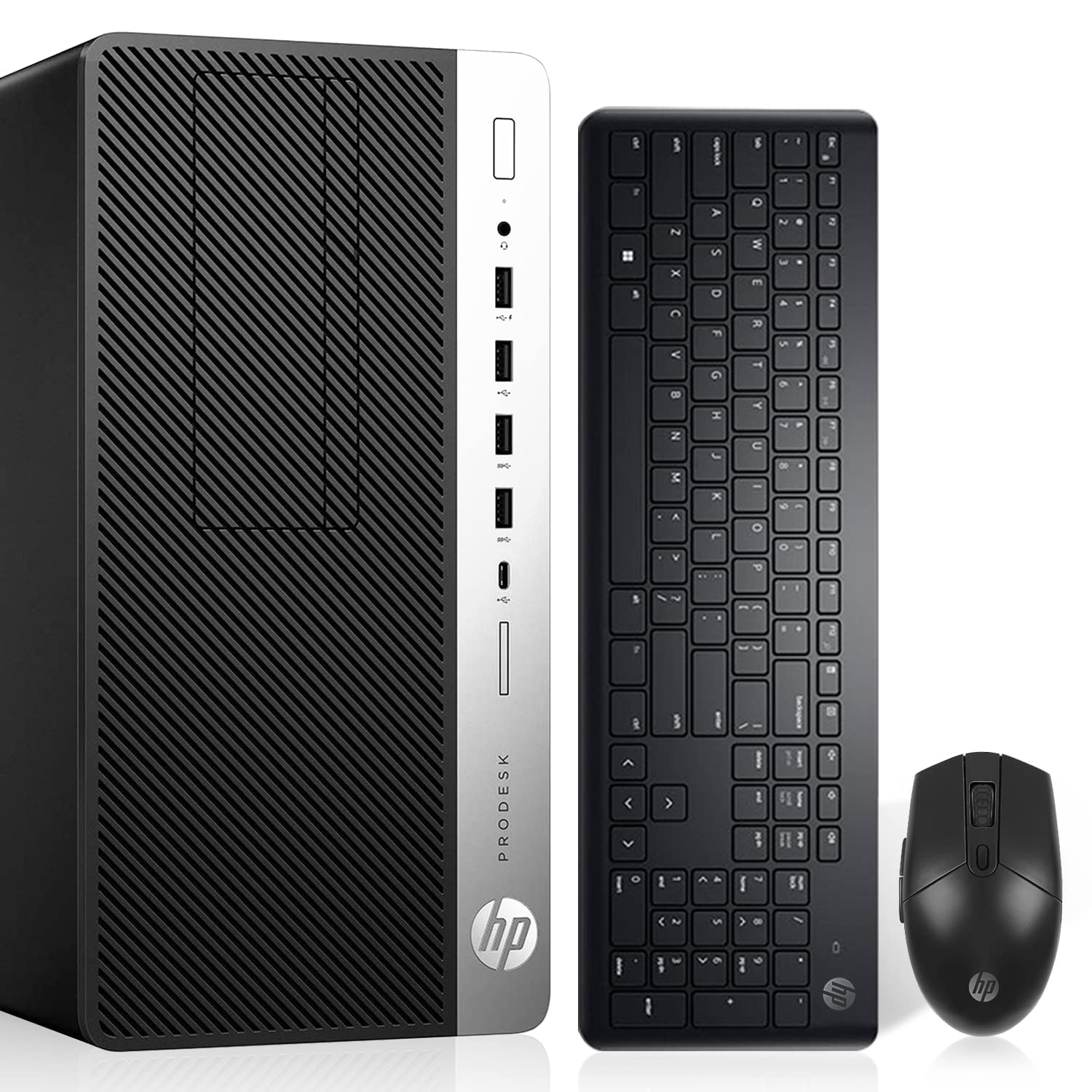 HP ProDesk 600 G3 Mini Tower Desk top PC i7-6700 Up to 4.00GHz 32GB RAM 512GB SSD + 1TB HDD HDMI Built in Wi-Fi & BT DVD-RW Dual Monitor Support Wireless Keyboard & Mouse Windows 10 Pro (Renewed)