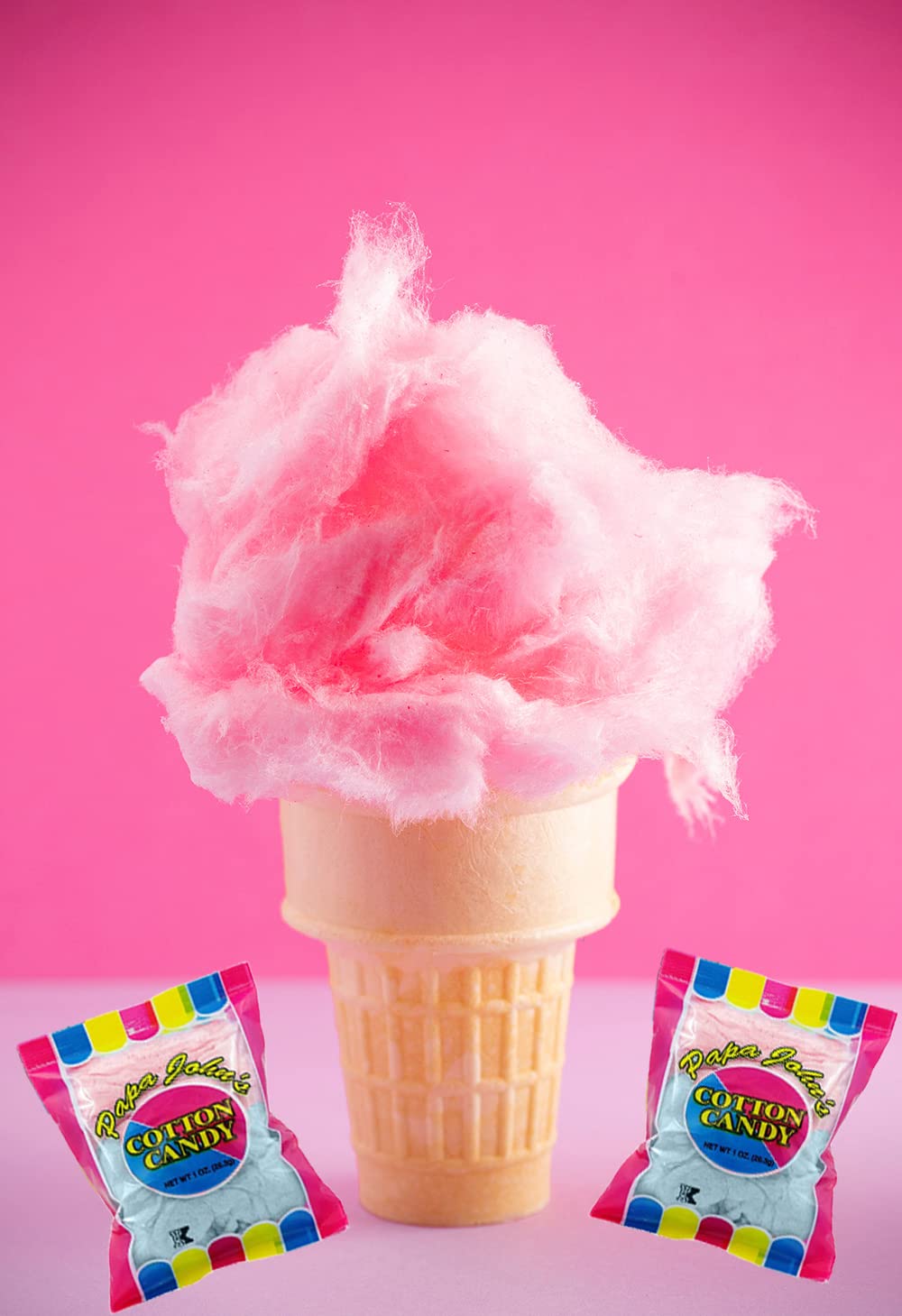 Fruidles Cotton Candy Blue and Pink Swirl Party Flavors Supplies Birthday Treats for Kids, Kosher, 1oz Bag (12-Pack)