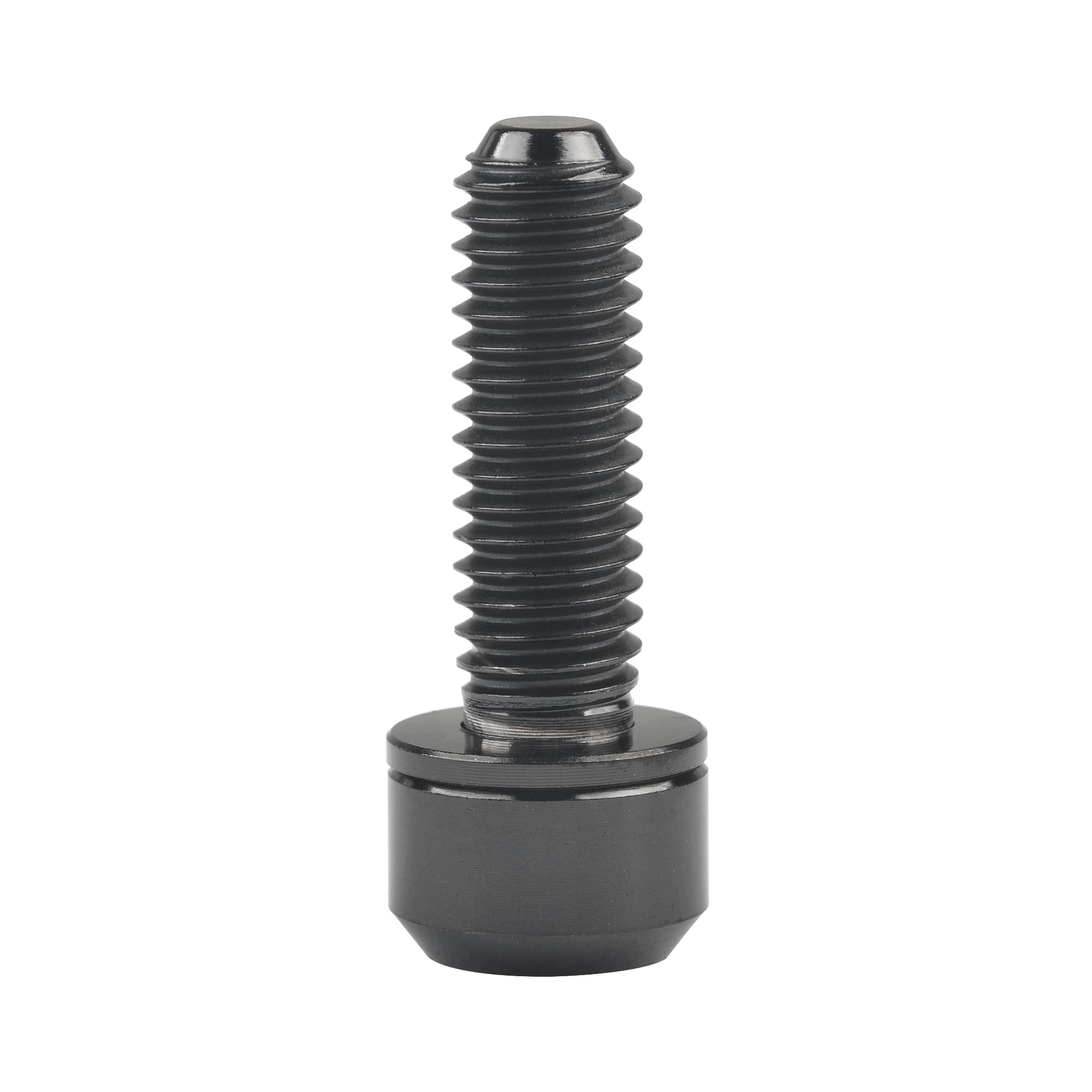 Wanyifa Titanium M6 16 18 20 35mm Allen Hex Bolts with Washers Screw for Bicycle Crank Brakes Pack of 4 (M6X20mm, Black)