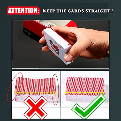JAHURO Card Dealer, Smart Poker Card Shuffler, 360° Degree Rotating Licensing Machine, Suitable for 2-8 People Home Casinos Game, Not Shuffle Function