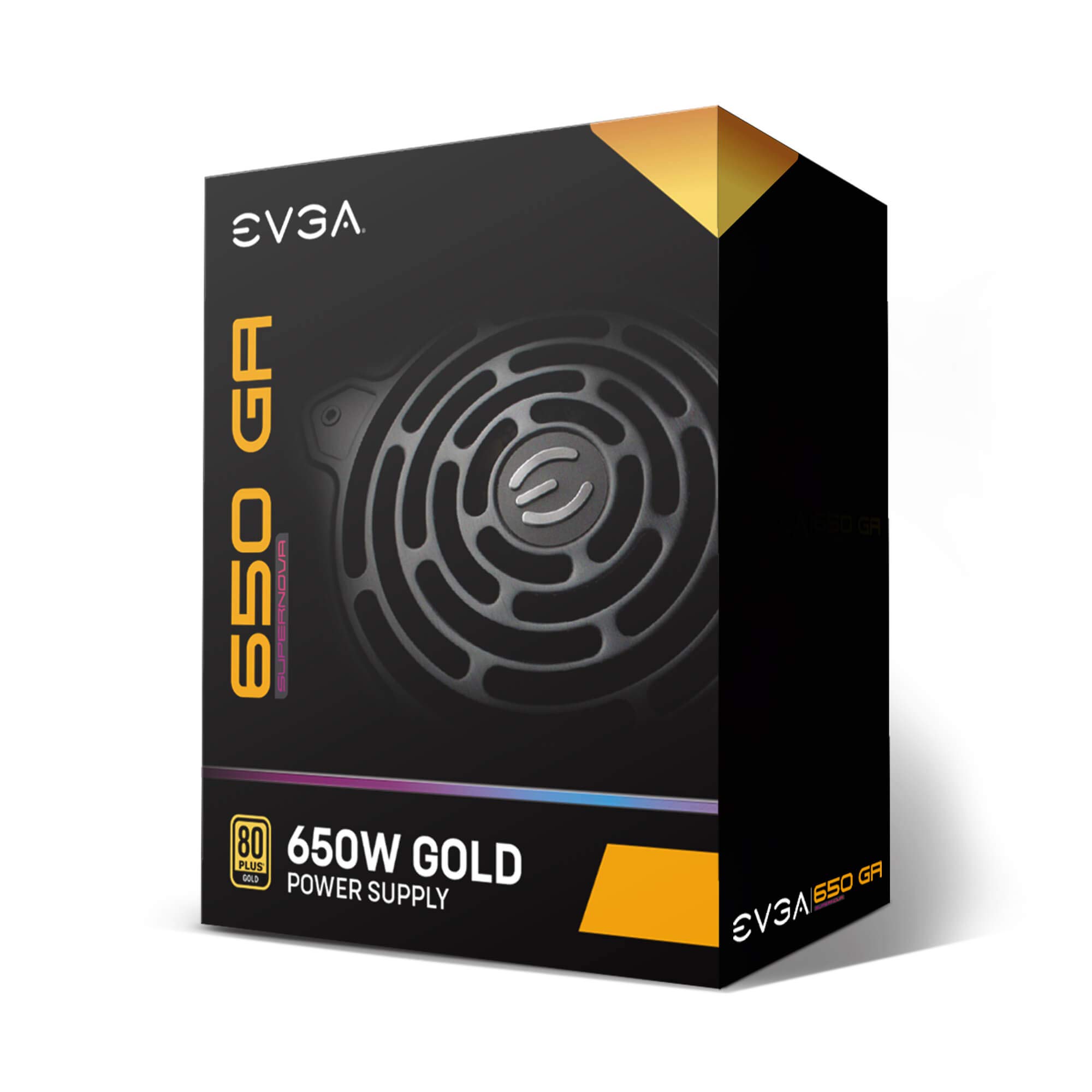 EVGA SuperNOVA 650 Ga, 80 Plus Gold 650W, Fully Modular, ECO Mode with Dbb Fan, 10 Year Warranty, Compact 150mm Size, Power Supply 220-GA-0650-X1