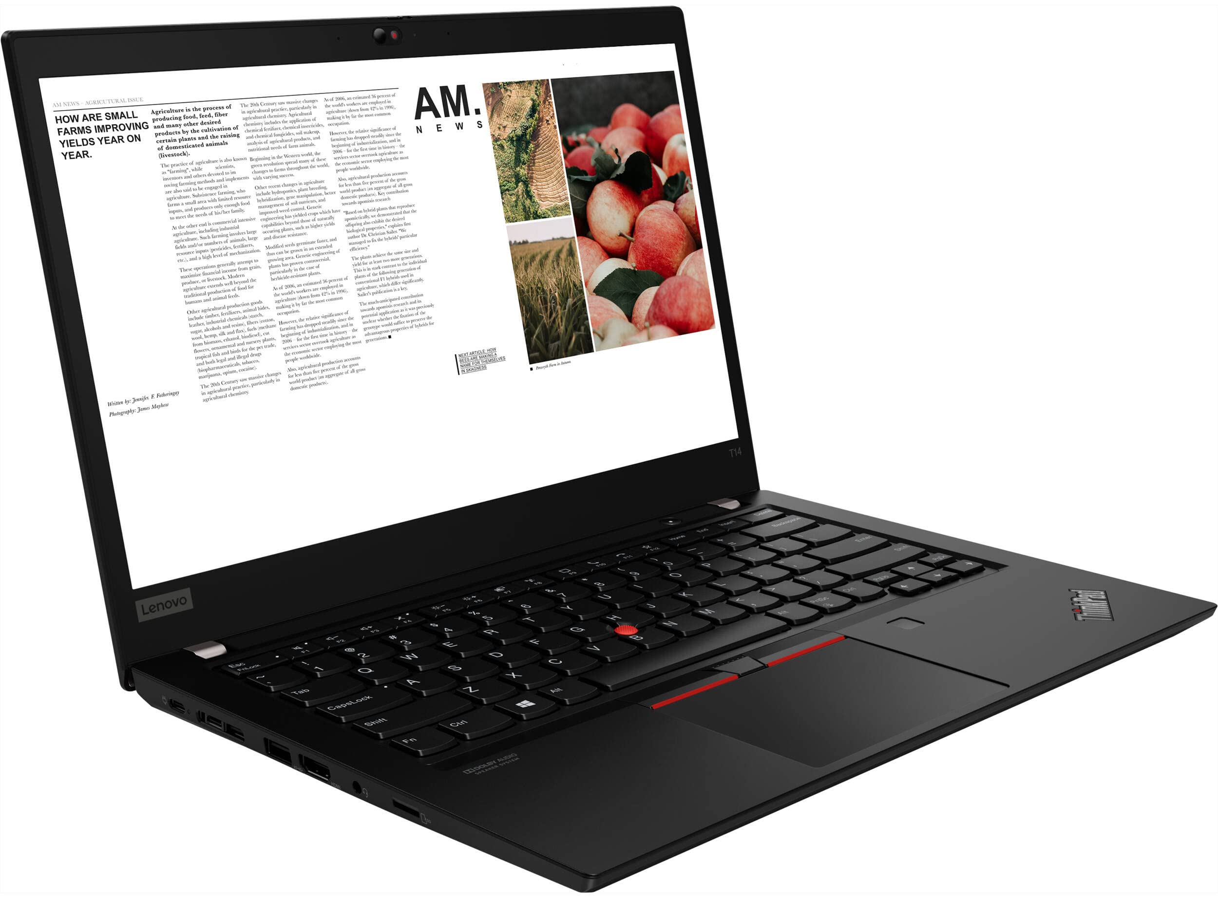 Lenovo ThinkPad T14 Business Laptop 14.0" FHD IPS Display (Intel i5-1135G7 4-Core, 40GB RAM, 1TB PCIe SSD, Intel Iris Xe, Backlit KYB, FP Reader, WiFi 6, BT 5.2, HD Webcam, Win 11 Pro) w/Hub